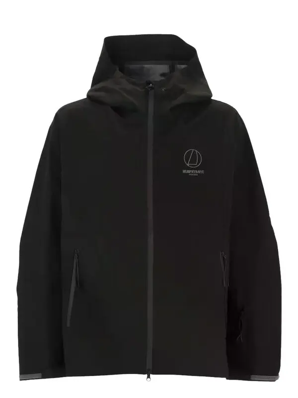 MURPHY&NYE Logo Print Hooded Jacket - Black