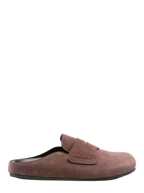 Erika Cavallini Penny-slot Mules - Brown