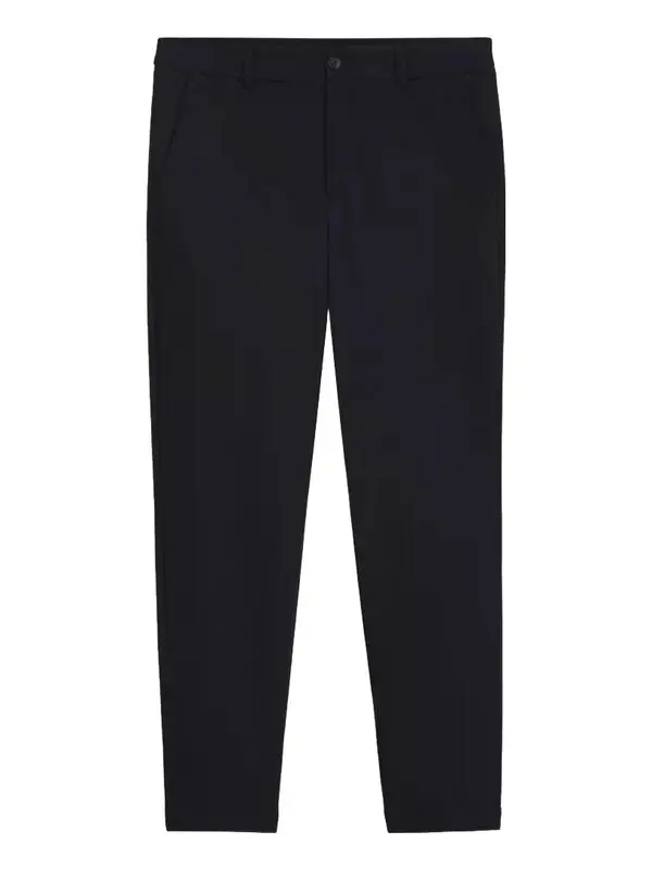 BOSS Textured Tapered Fit Trousers - Blue