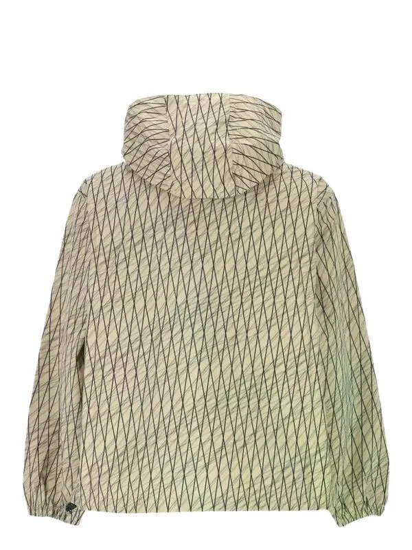MURPHY&NYE Geometric Print Hooded Anorak Jacket - Neutrals