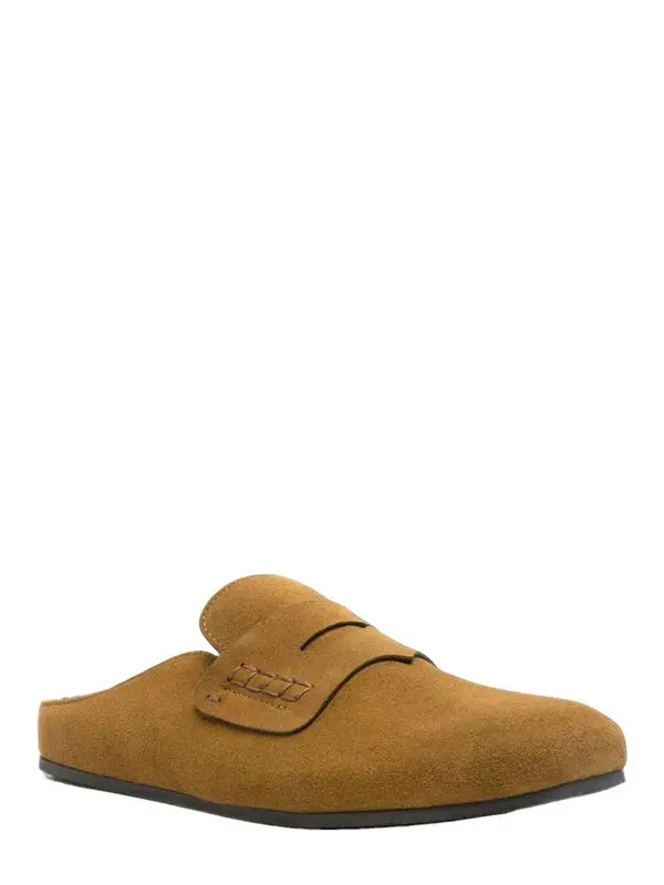 Erika Cavallini Penny-slot Mules - Brown