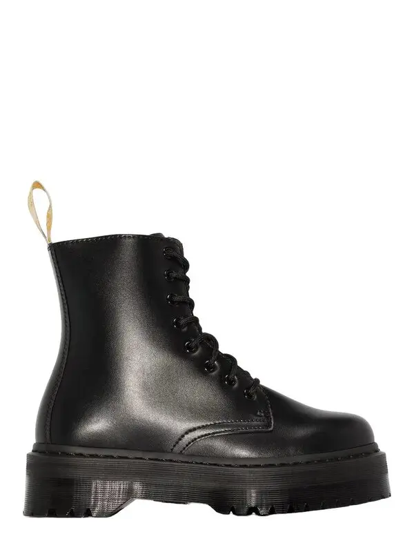 Dr. Martens Jadon Ii Mono Lace-up Platform Boots - Black