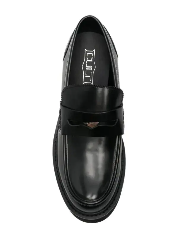 CULT Chunky-sole Penny Loafers - Black