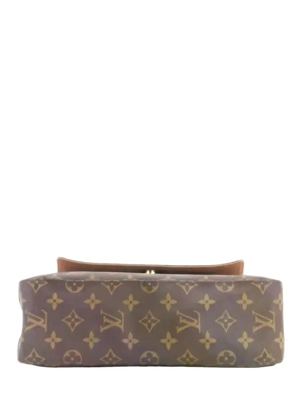 LOUIS VUITTON Monogram Canvas Mini Satchel Handbag - Brown