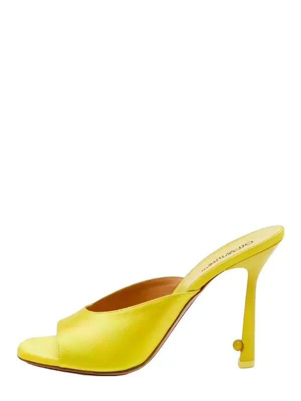 Off-White Pop Pearl Heeled Sandals - Yellow