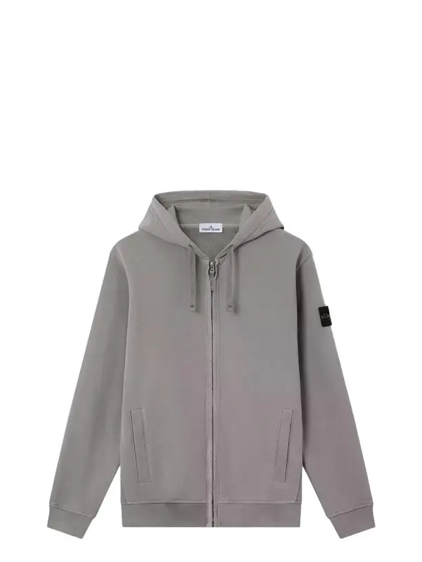Stone Island 6100067 Zip-up Hoodie - Grey