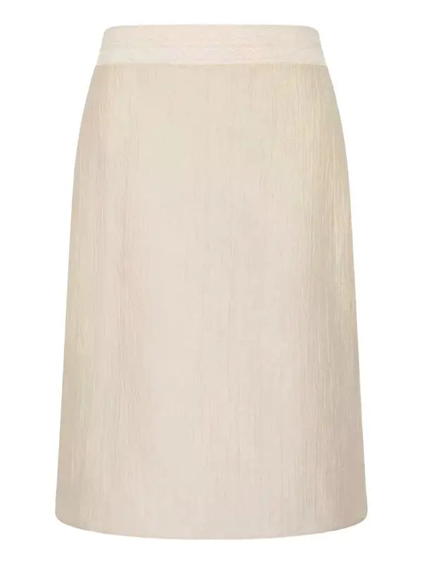 SIR. Nora Lace-trim Midi Skirt - Neutrals