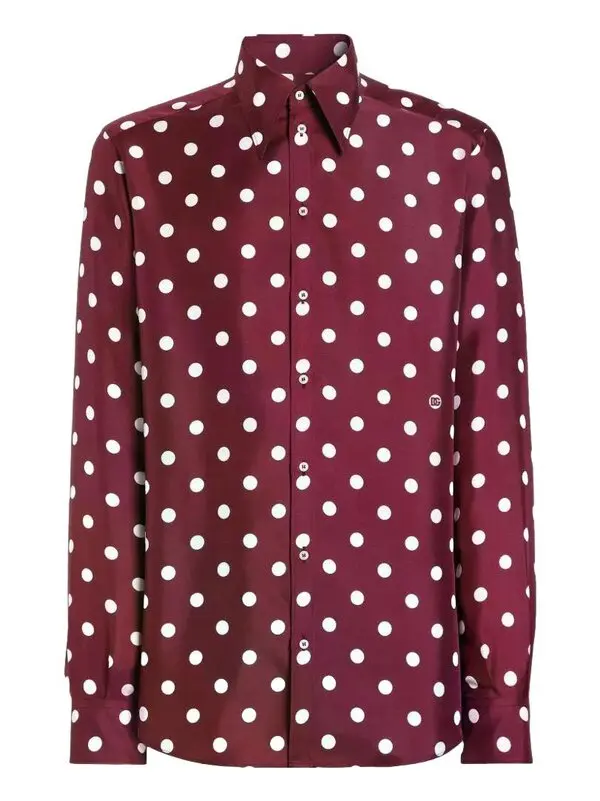 Dolce & Gabbana Polka-dot Shirt - Red