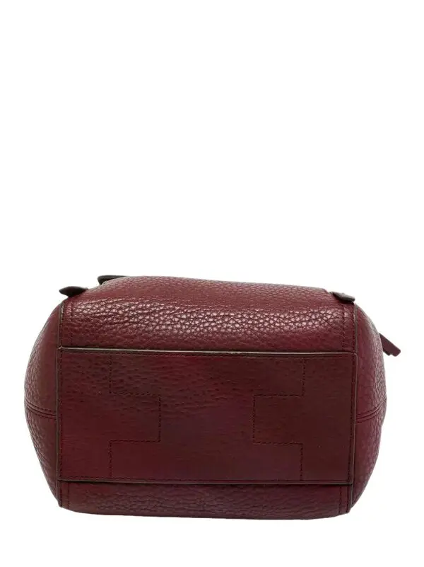 Tory Burch Half Moon Leather Tote Bag - Red