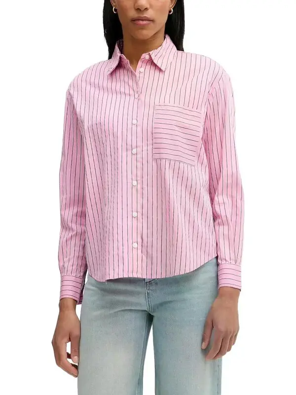 Marc O'polo Striped Cotton Shirt - Pink
