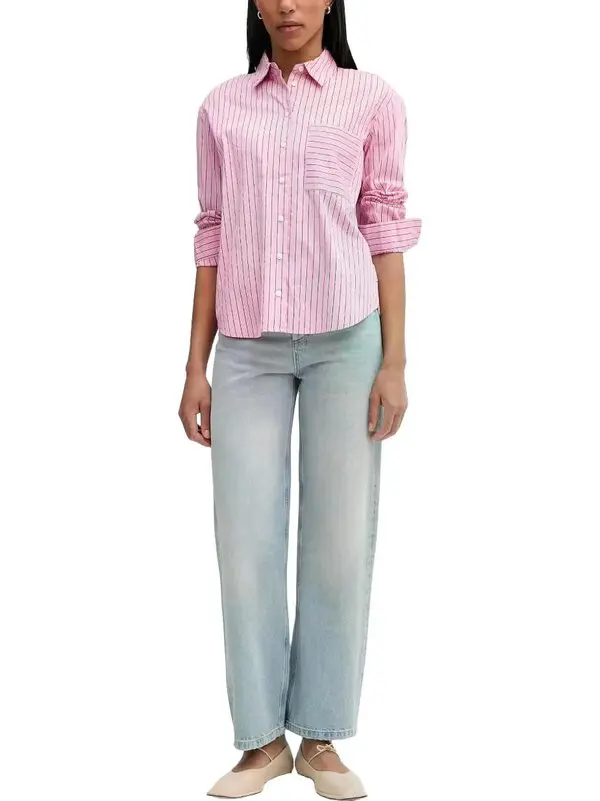 Marc O'polo Striped Cotton Shirt - Pink