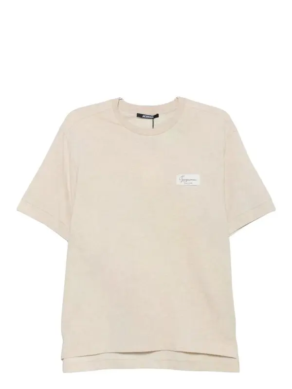 Jacquemus Logo Patch T-shirt - Neutrals
