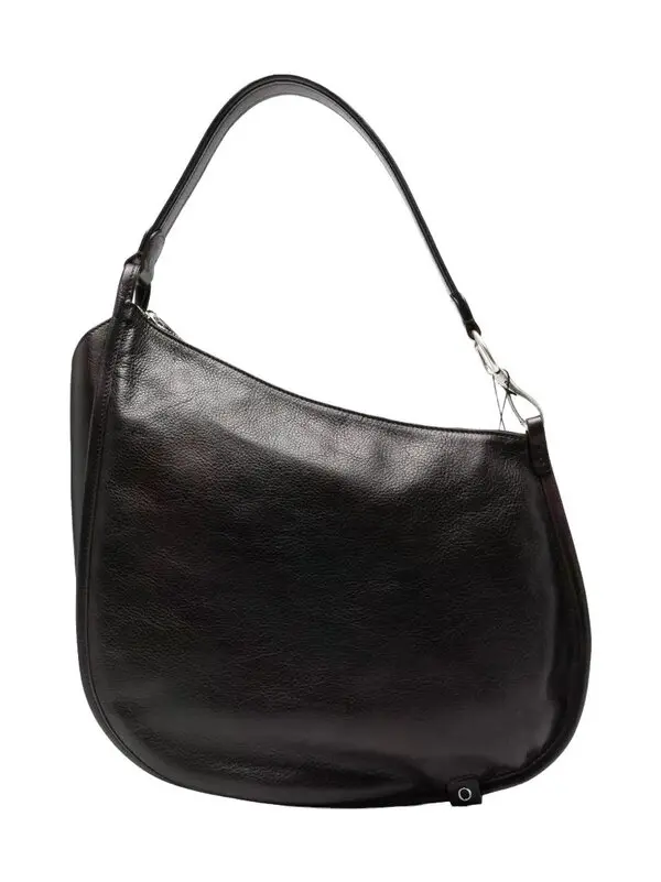 Orciani Grained Leather Shoulder Bag - Brown