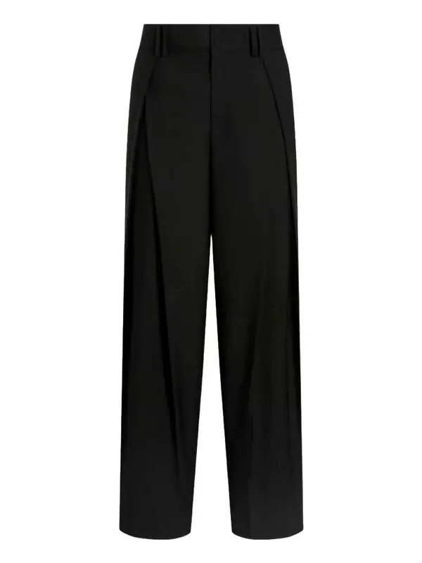 Dolce & Gabbana Wool Panama Trousers - Black