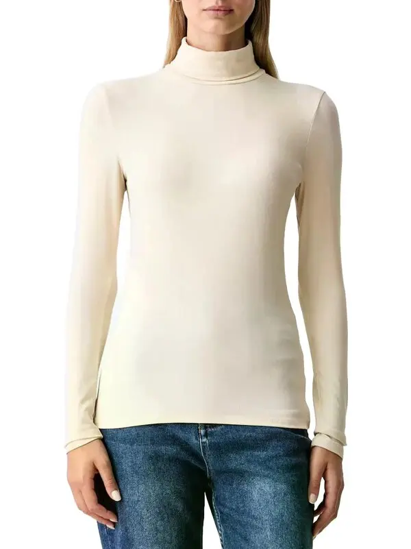 Marc O'polo Roll-neck Long-sleeve T-shirt - Neutrals