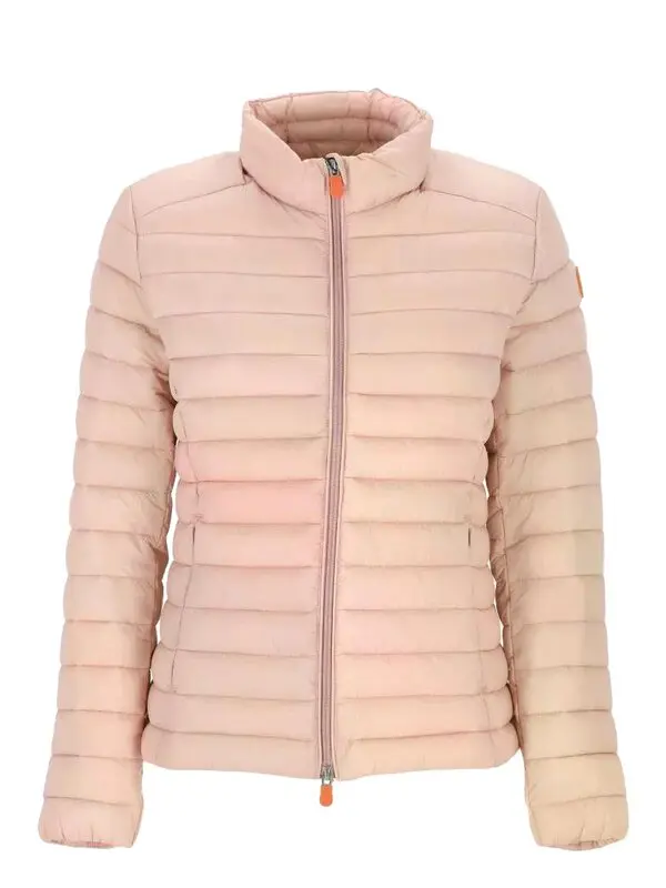 SAVE THE DUCK Quilted Zip-up Jacket - Pink
