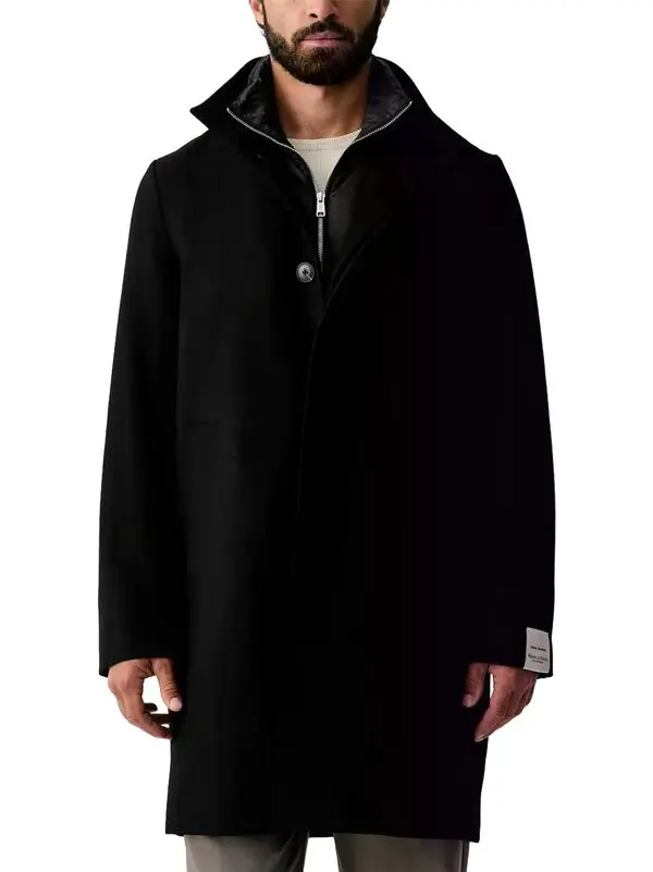 Marc O'polo Single-breasted Layered Coat - Black