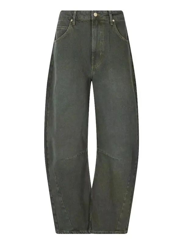 Essentiel Antwerp Barrel-leg Panelled Jeans - Grey