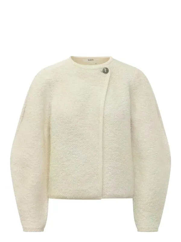 Ba&sh Fida Bouclé Cardigan - Neutrals