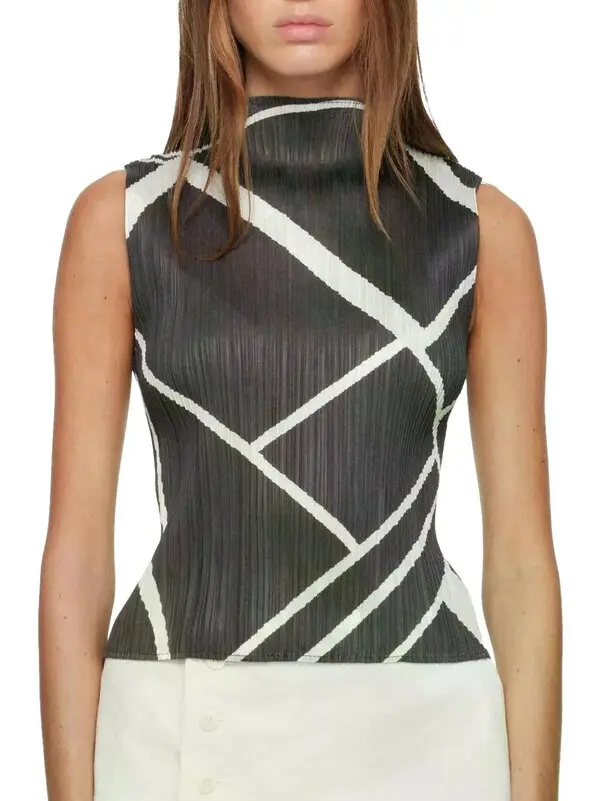 Issey Miyake Fold Line Top - Grey