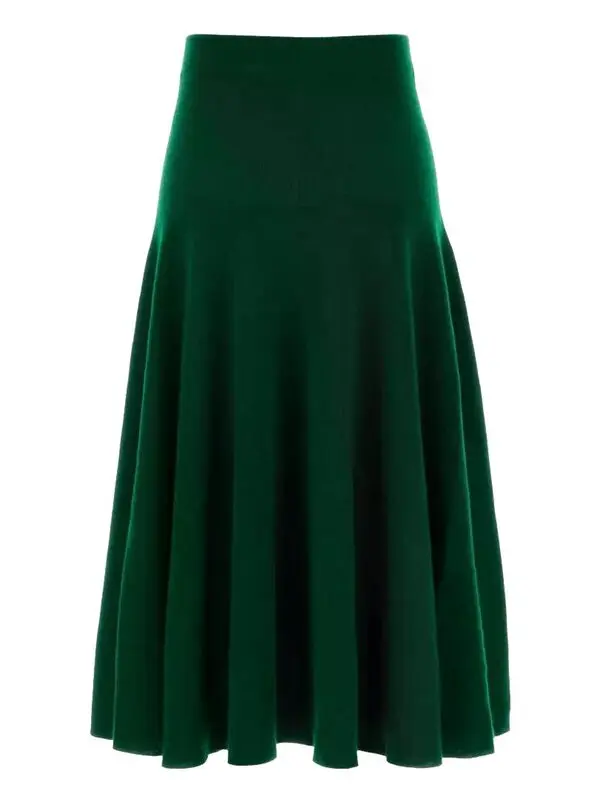 TOM FORD Wholegarment Flared Midi Skirt - Green