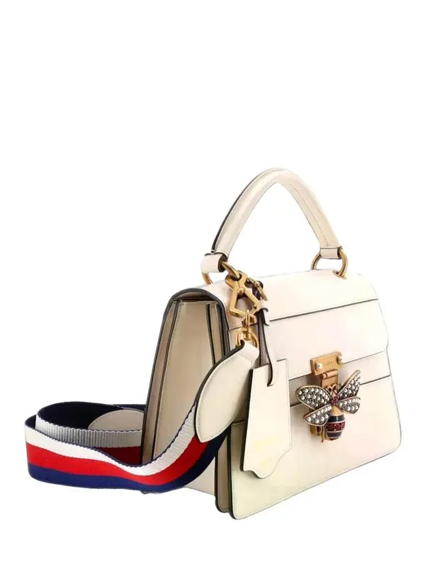 Gucci Queen Margaret Leather Small Satchel - Neutrals