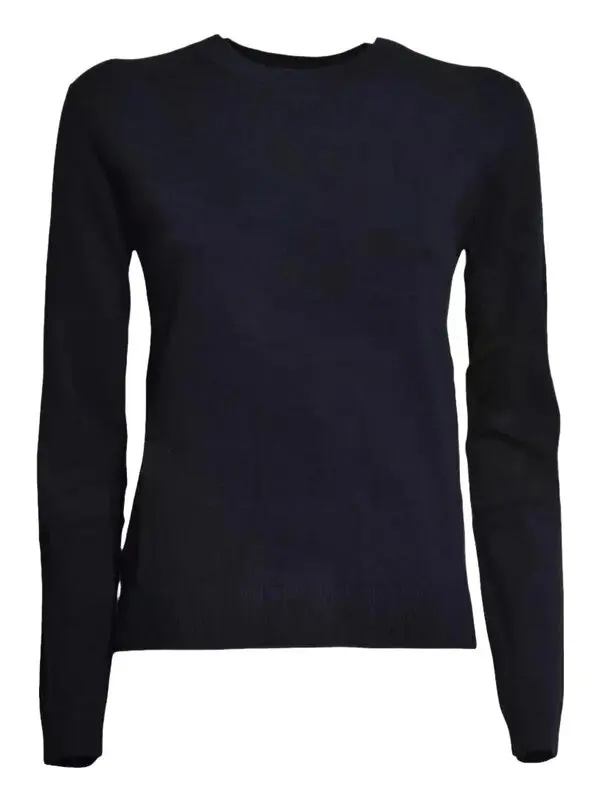 Max Mara Crew Neck Long Sleeve Sweater - Blue
