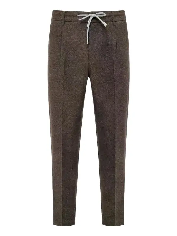 Eleventy Drawstring Tailored Trousers - Brown