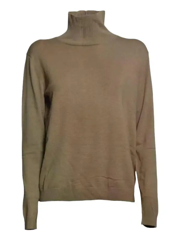 Max Mara Fine Knit Roll Neck Sweater - Neutrals