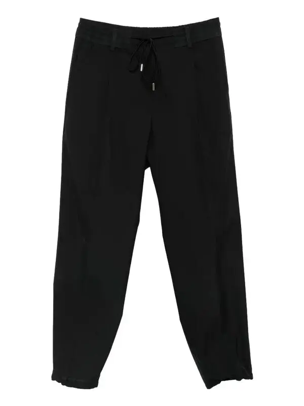 Sacai Drawstring Straight-leg Trousers - Black