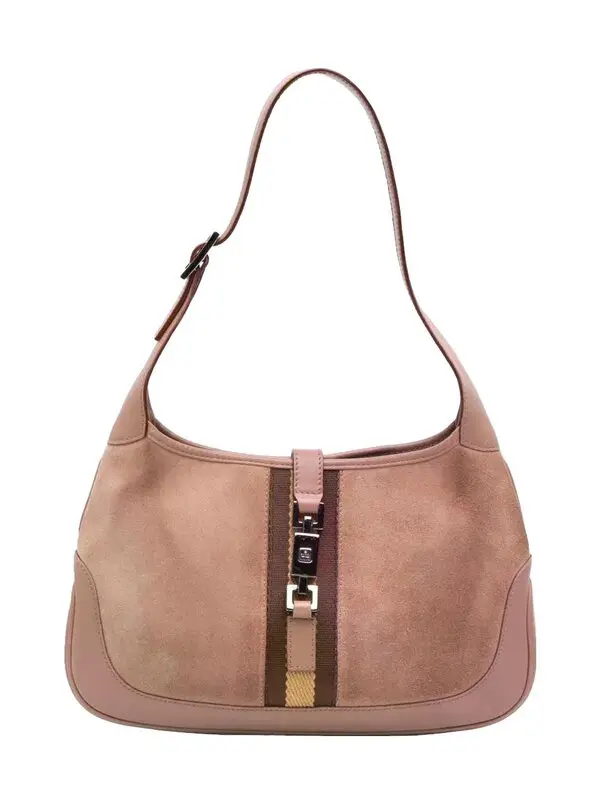 Gucci Suede Web Jackie Shoulder Bag - Brown