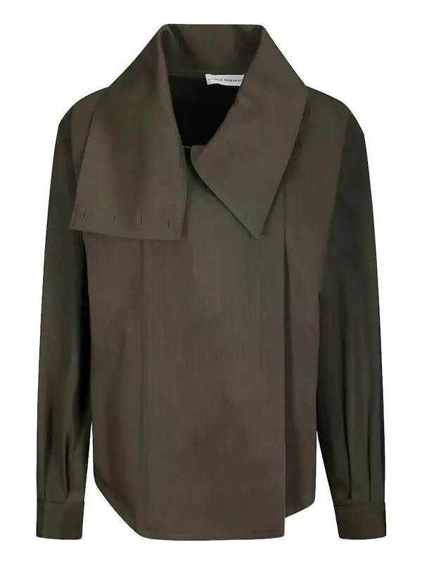 NICCOLO PASQUALETTI Luna Herringbone Shirt Jacket - Green
