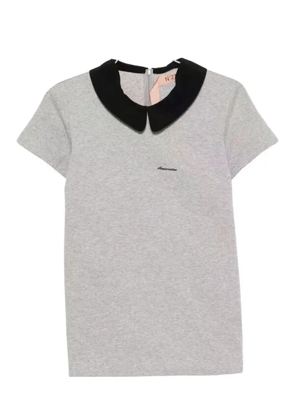 N°21 Peter Pan Collar T-shirt - Grey