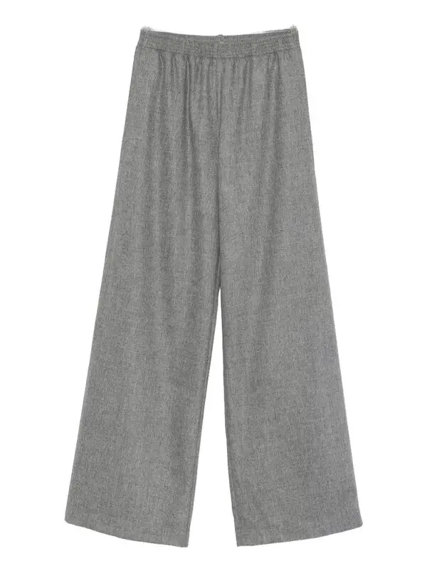 Fabiana Filippi Wide-leg Trousers With Elasticated Waist - Grey
