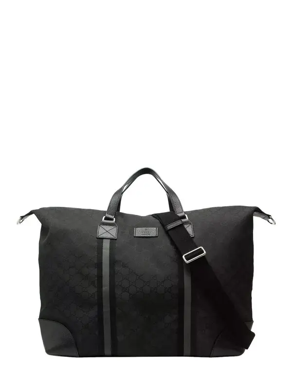 Gucci Gg Nylon Duffle Bag - Black
