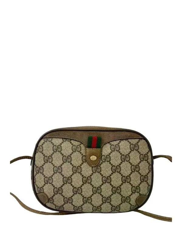 Gucci Gg Supreme Web Sherry Shoulder Bag - Neutrals