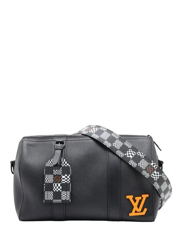 LOUIS VUITTON Damier City Keepall Bandouliere Crossbody Bag - Black