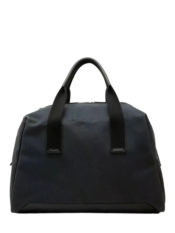 Hermès Canvas And Leather Travel Bag - Blue