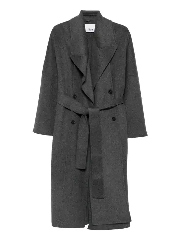 Erika Cavallini Belted Coat - Grey