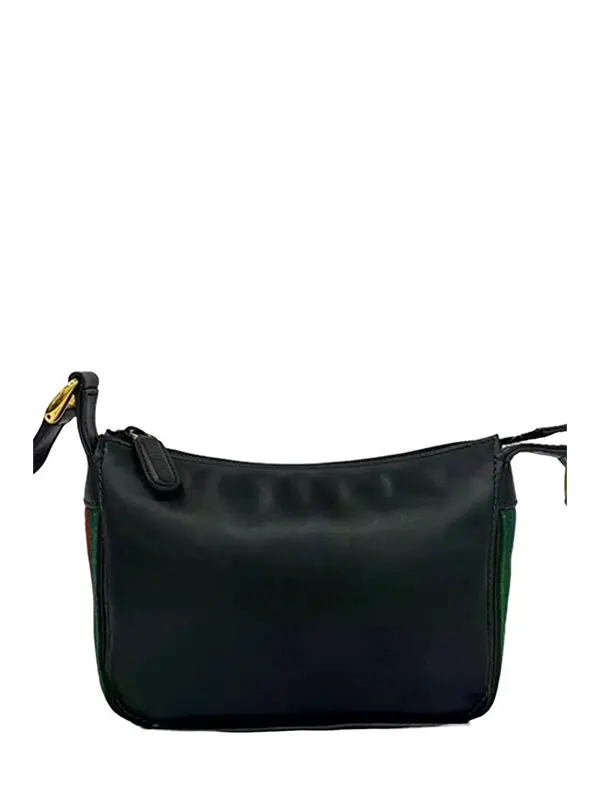 Gucci 20th Century Calfskin Web Crossbody Bag - Black