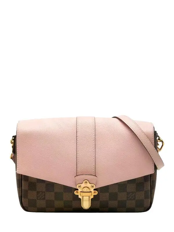 LOUIS VUITTON Damier Ebene Clapton Pm Crossbody Bag - Brown