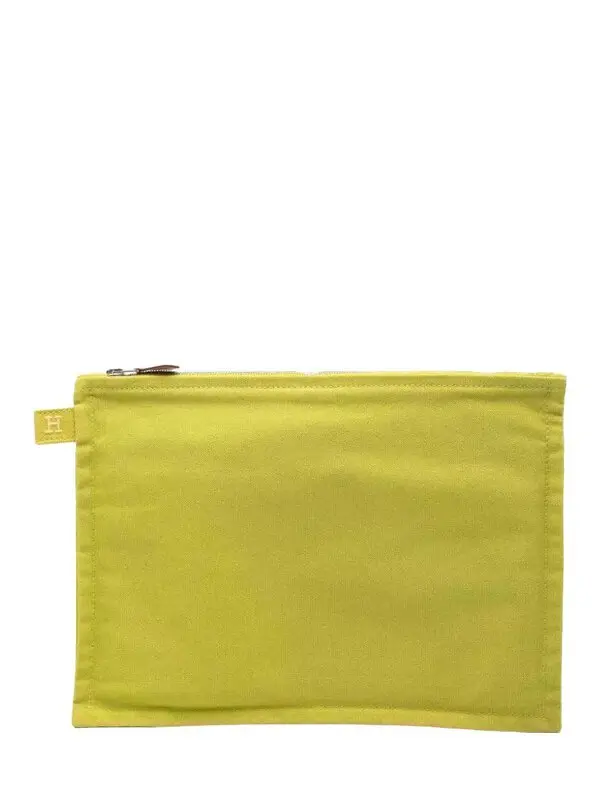 Hermès Toile Bora Bora Zip Mm Pouch - Green