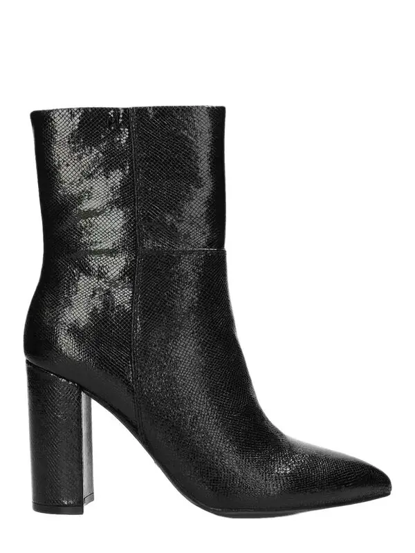 MEXX Kianna Snakeskin Effect Ankle Boots - Black