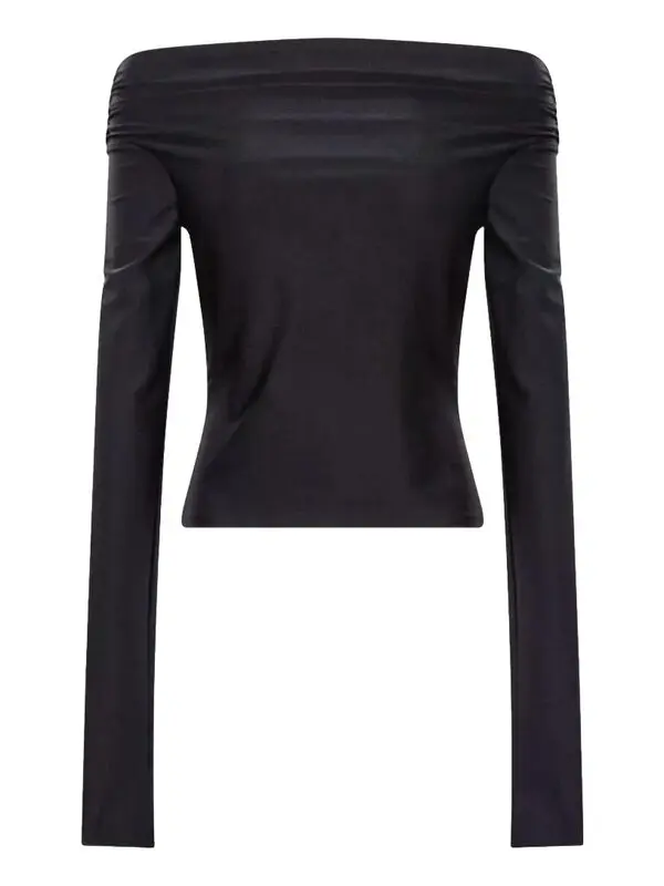 Andamane Off-shoulder Ruched Top - Black