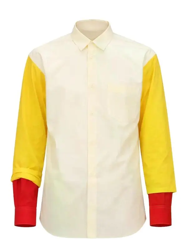 Comme Des Garçons Colour-block Shirt - Neutrals