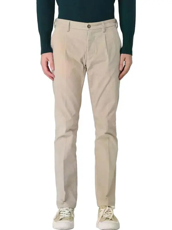 BROOKSFIELD Corduroy Pleated Trousers - Neutrals
