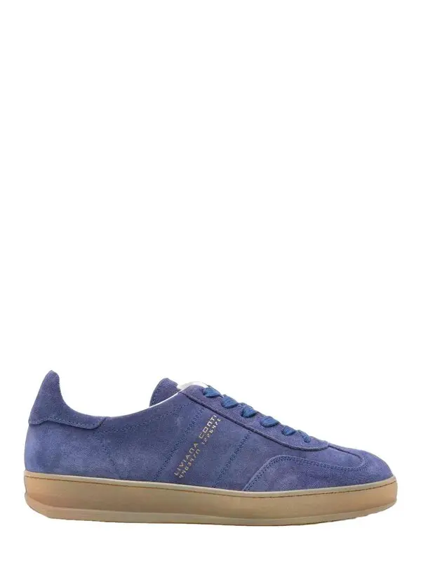 Liviana Conti Logo-print Suede Sneakers - Blue