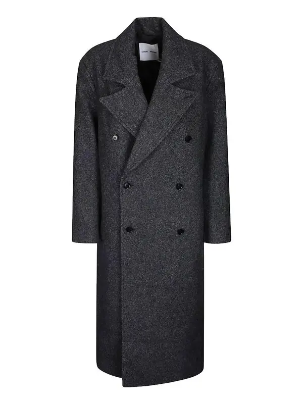 SAMSOE SAMSOE Savince Double-breasted Coat - Grey