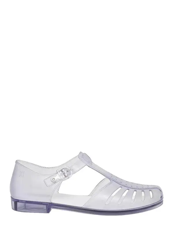 Melissa Aranha 79 Ii T-bar Caged Flat Pumps - Neutrals