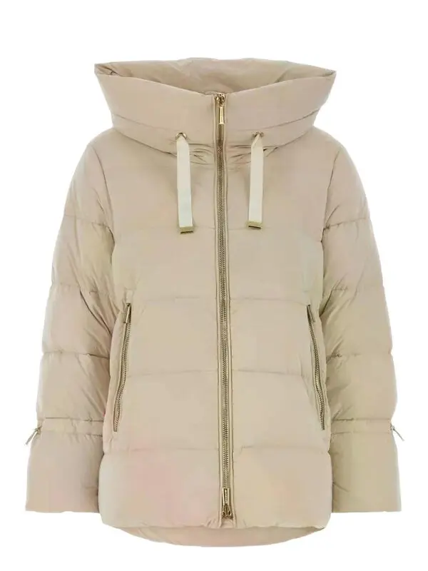 MOORER Giada Hooded Down Jacket - Neutrals